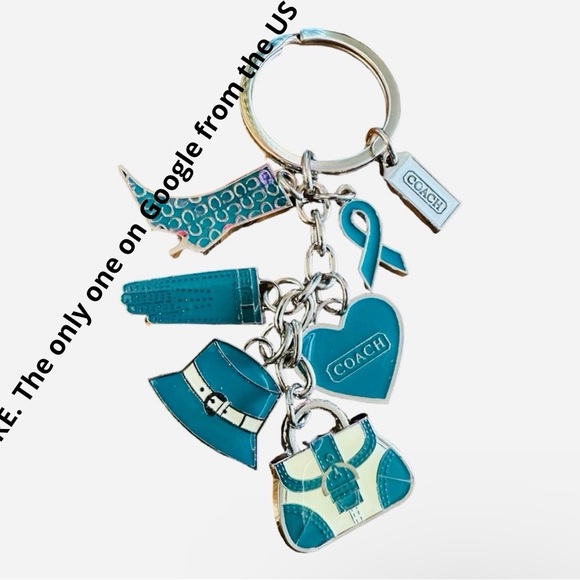 Coach | Accessories | Rare Coach Keychain Key Fob Breast Cancer Ribbon ...